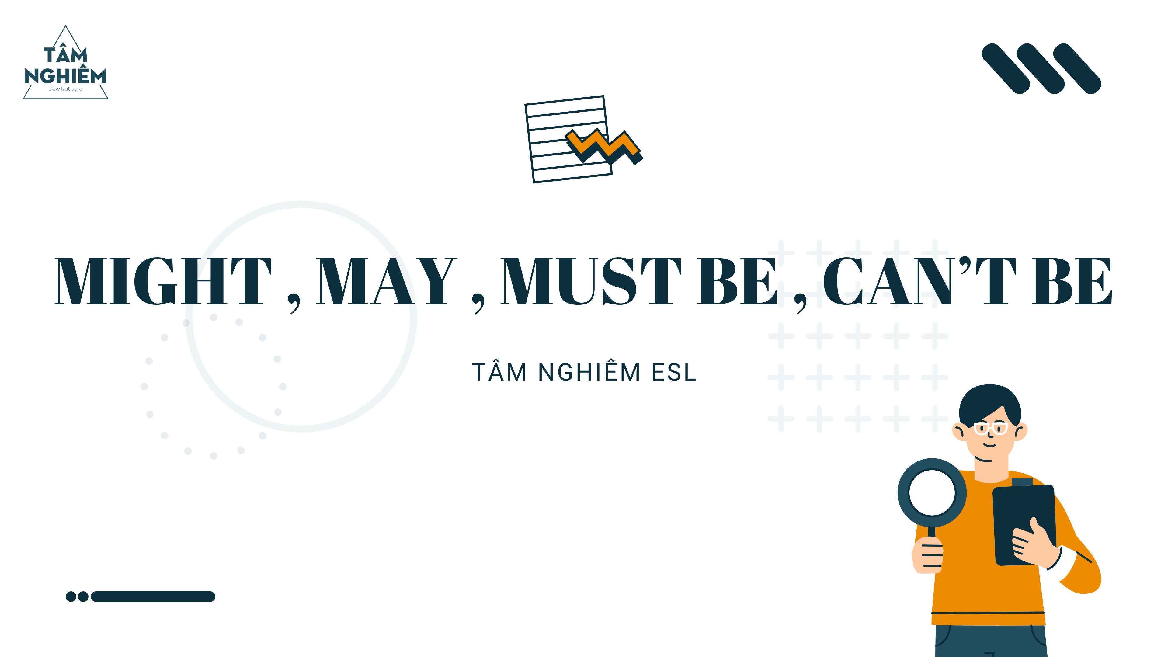 Cách phân biệt MIGHT, MUST BE, MAY, CAN'T BE sử dụng trong chương trình ...